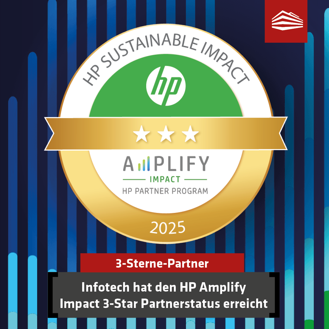 HP Amplify Impact 3-Star Partnerstatus - Infotech